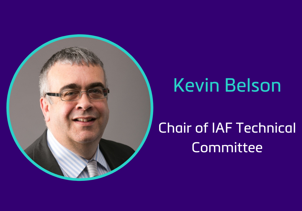 Kevin Belson becomes Chair of IAF Technical Committee