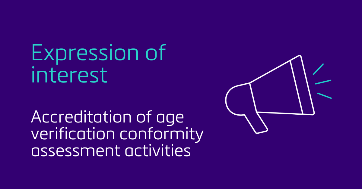 Accreditation of age verification conformity assessment activities