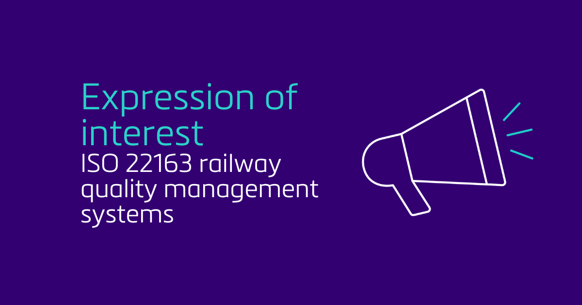 Expression of interest: pilot accreditation programme for ISO 22163 ...